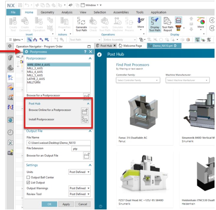 Post Hub: A cloud-based postprocessor solution for NX CAM software
