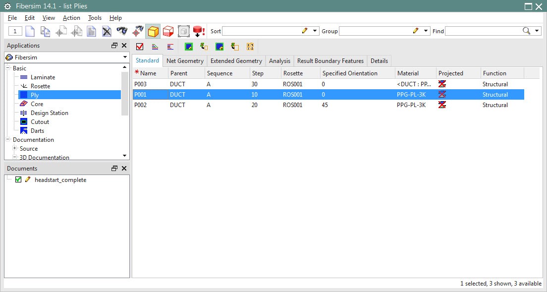 Fibersim 101: (4 of 14) Plies