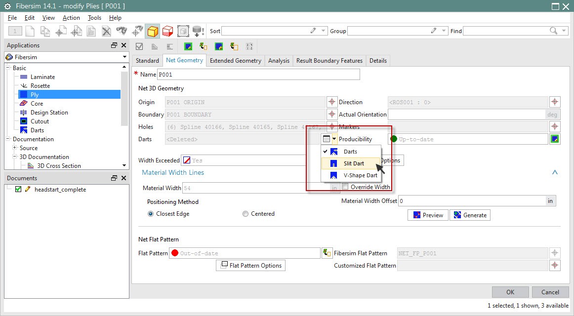 Fibersim 101: (4 of 14) Plies