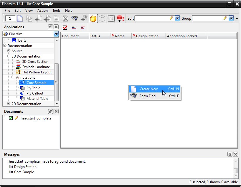Fibersim 101: (13 of 14) Text Annotations