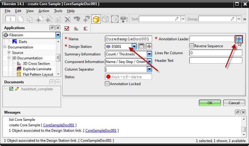 Fibersim 101: (13 of 14) Text Annotations