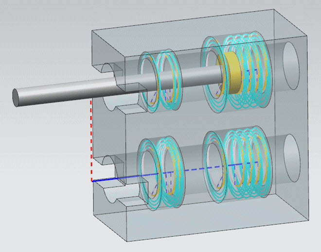 Cut Radial (Cylindrical) Grooves Inside Holes