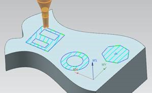 Containment Loops Selection within the Variable Axis Guiding Curves Operation in NX 12
