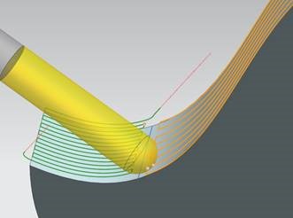 Containment Loops Selection within the Variable Axis Guiding Curves Operation in NX 12