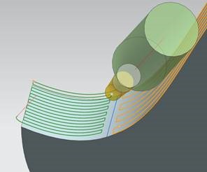Containment Loops Selection within the Variable Axis Guiding Curves Operation in NX 12