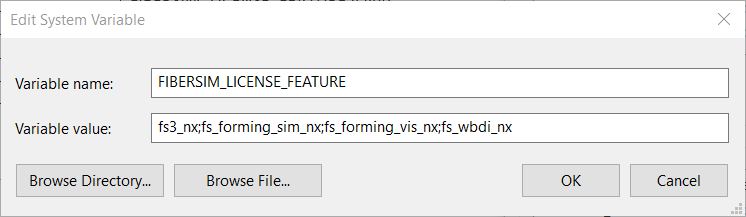 How to set up Fibersim to use NX Design license tokens