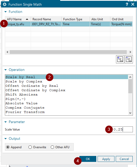 How to Scale an Output result in Motion