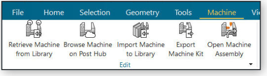 Machine Ribbon Tab in NX Manufacturing