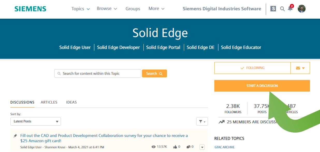 Getting Started with the Solid Edge for Startups Program