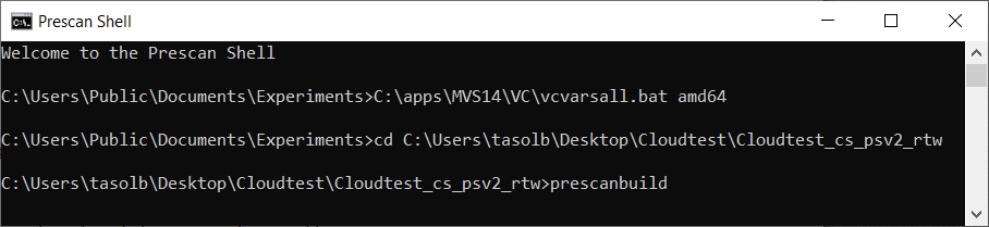 How to compile an executable and run a Prescan experiment on Windows without Matlab/Simulink and ...