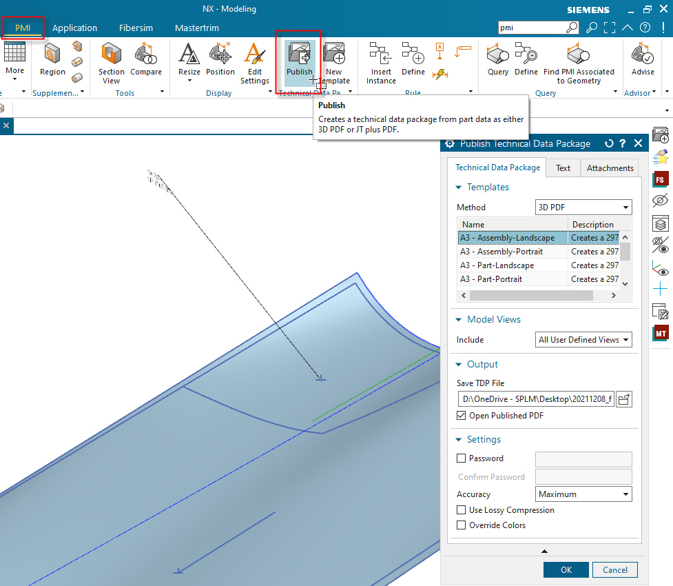 Fibersim Engineering Documentation with TDP