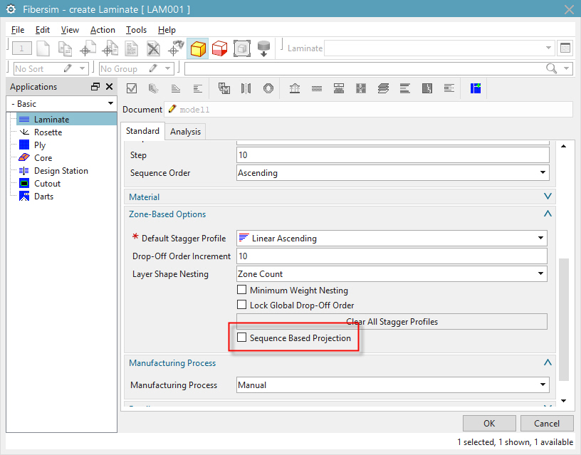 Inverted offset laser points at filleted corners