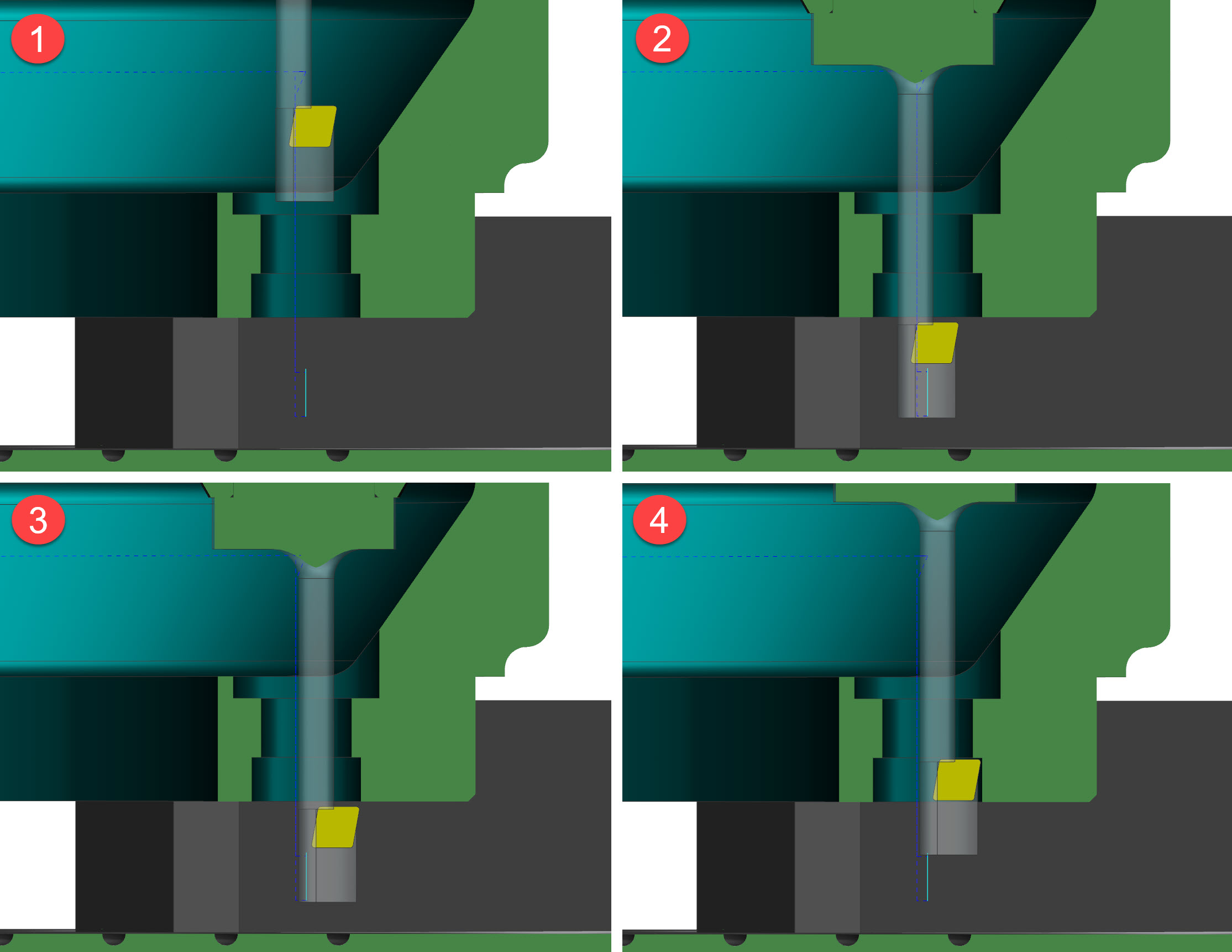 Back Counter Bore Milling using Generic Feature Operation in NX CAM