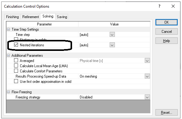 “Nested Iterations” option when monitoring mass conservation for gas mixture simulation (update)