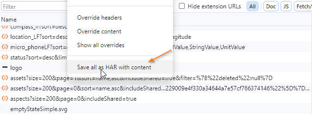 How to generate a HAR file?