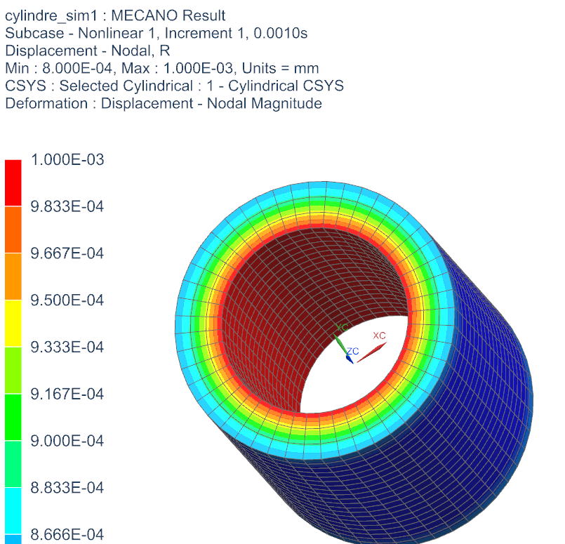 Tutorial - Read contour plot from a new CSYS not stored in the result file