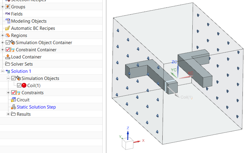 Simcenter 3D Low Frequency Electromagnetics. MAGNET Solver Errors - Coils: error 149081