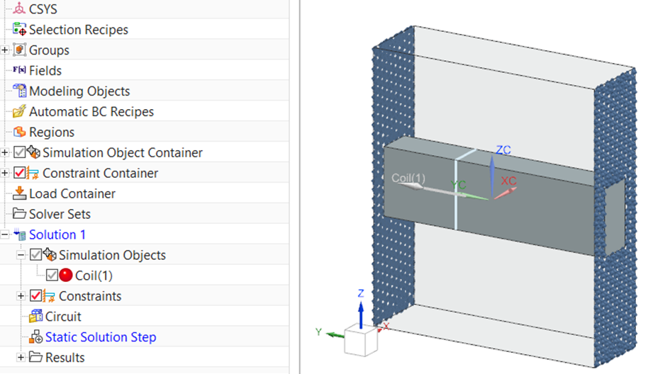 Simcenter 3D Low Frequency Electromagnetics. MAGNET Solver Errors - Coils: error 149081