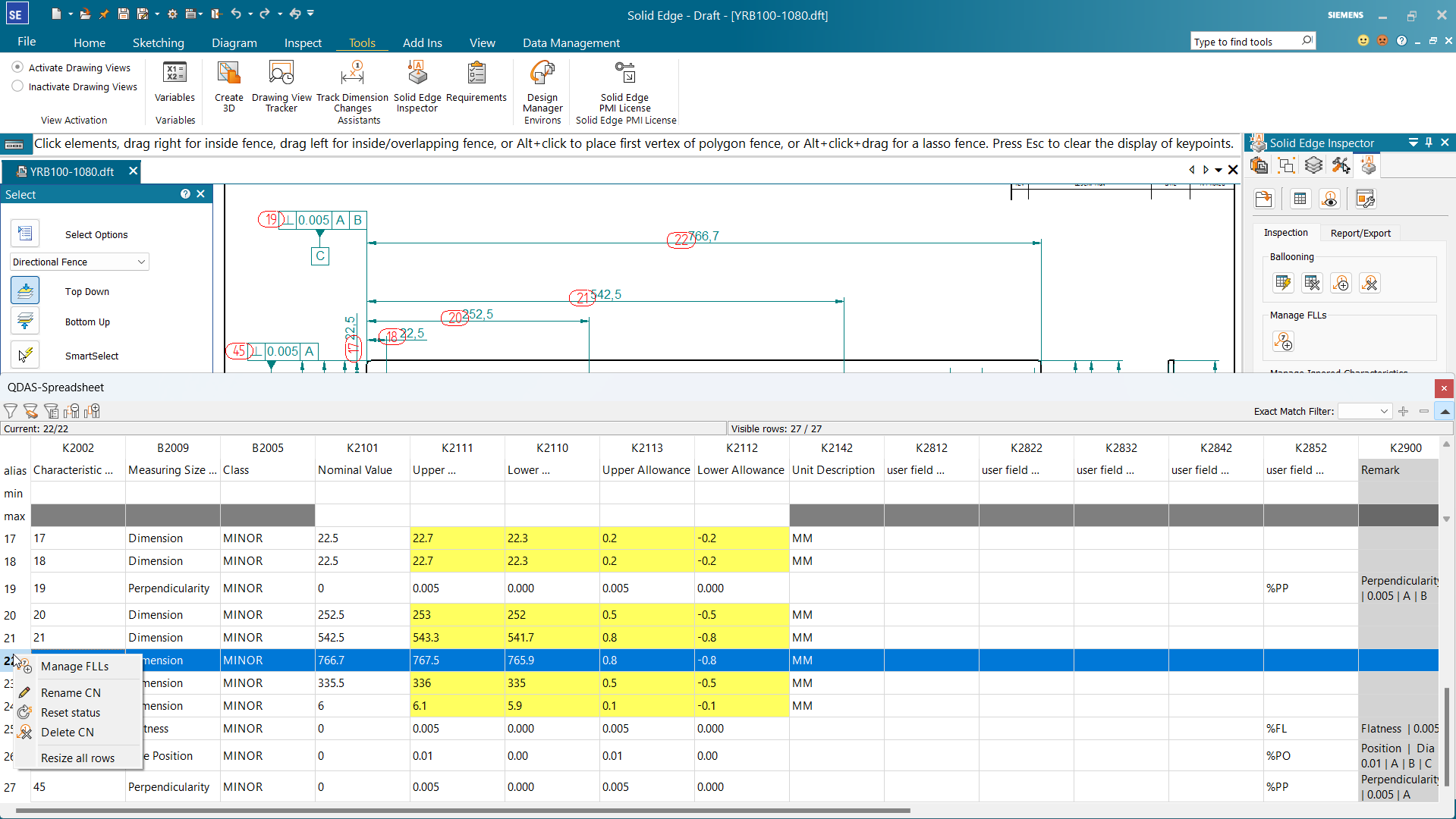 Quality Inspection Planning With Siemens Solid Edge Inspector