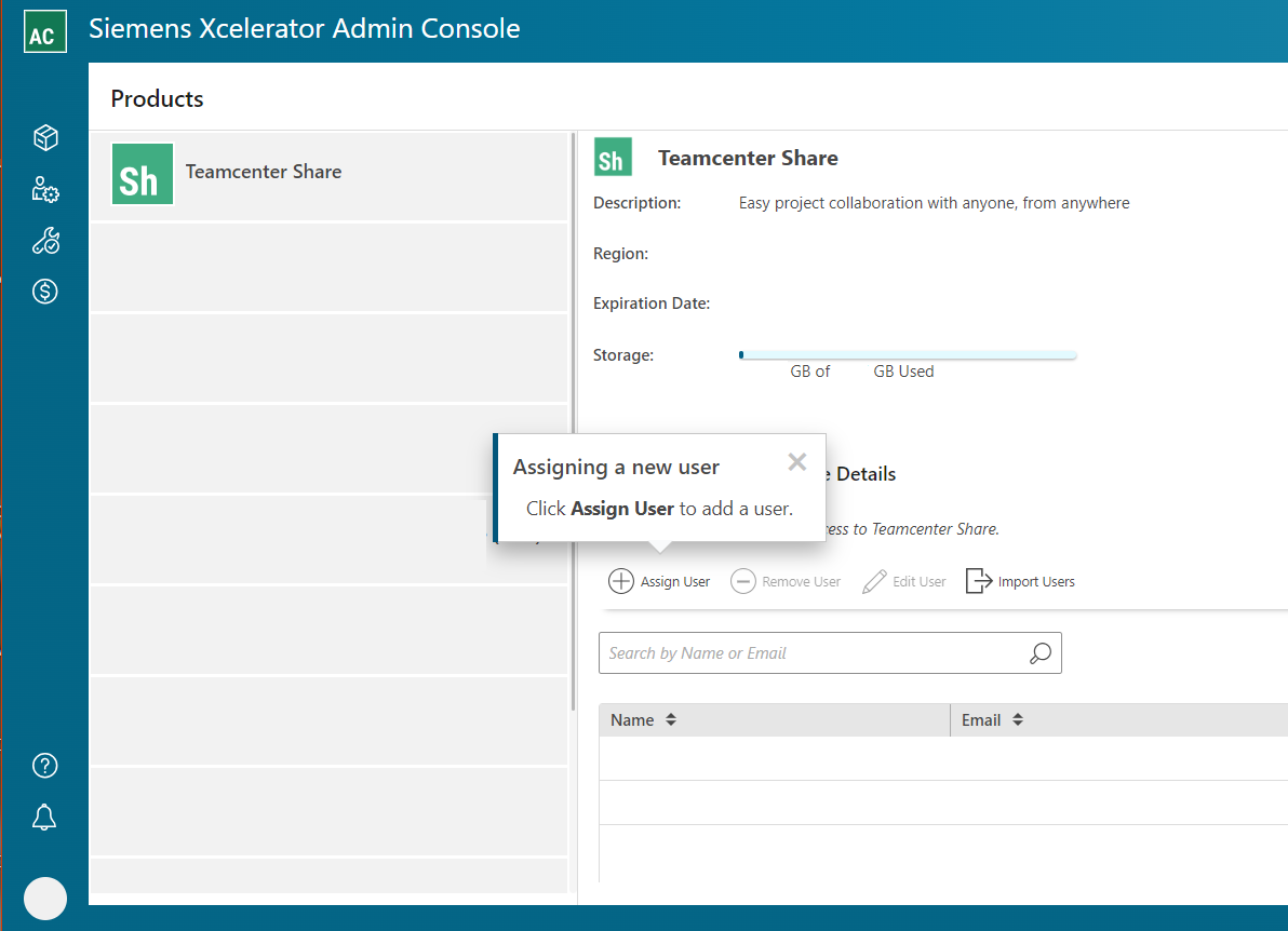 Assigning/Adding Users in Siemens Xcelerator Admin Console