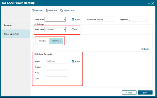NX CAM Power Naming: Renaming machining operations simplified