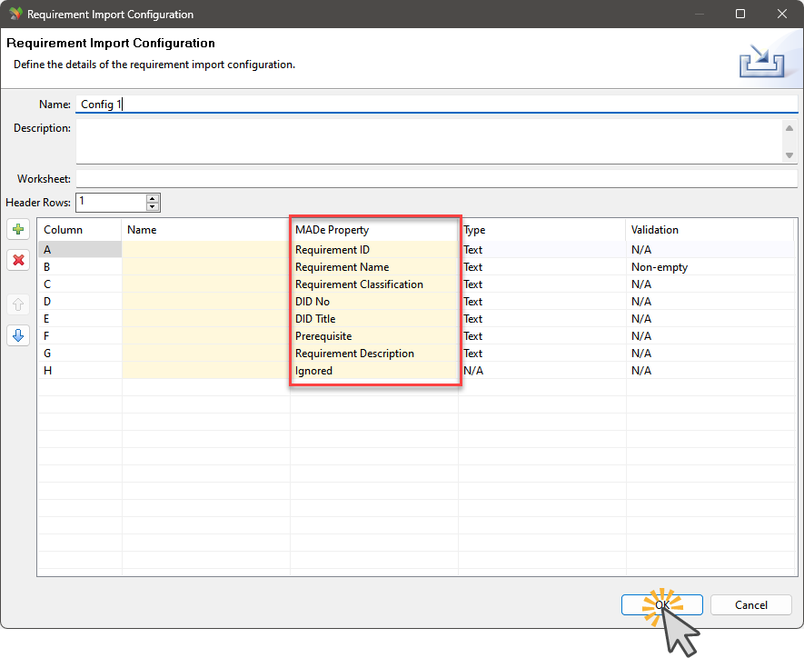 Excel Import - Data Structure