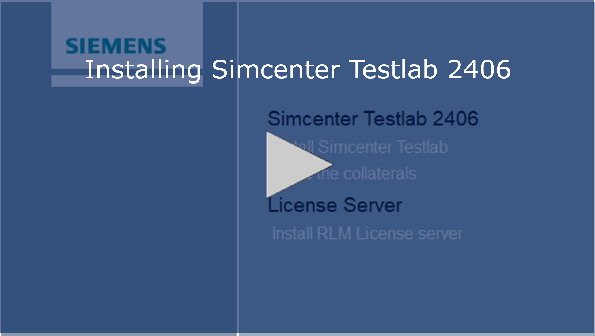 Simcenter Testlab 2406: Download and Install Instructions