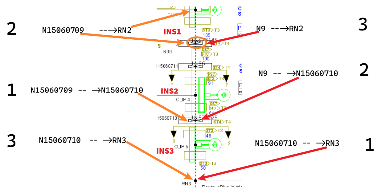 What's the Sequence of node diameter calculation for insulations in bundle?