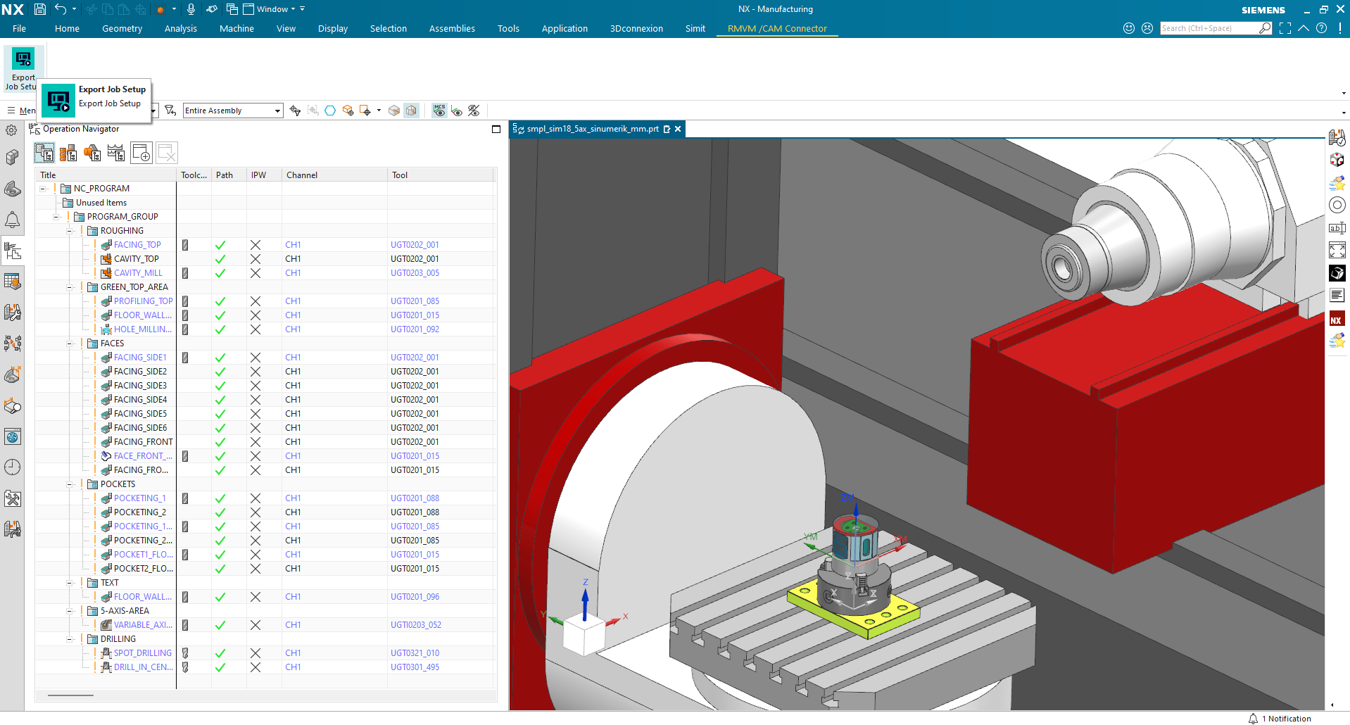 Seamless Data Exchange - Bridging Siemens NX CAM and Sinumeriks Create and Run MyVirtual Machine