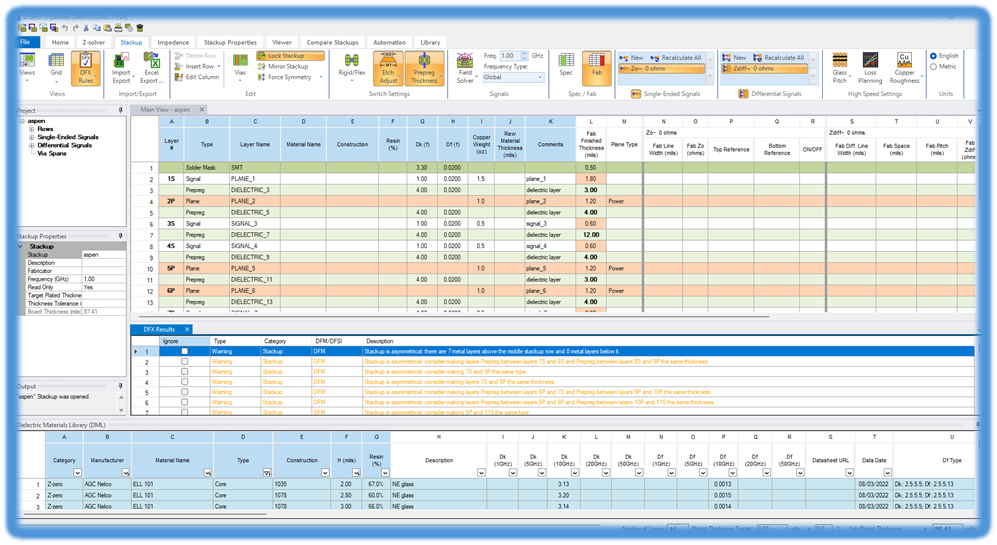 Typical NPI DFM Flow with Valor NPI - Review Stackup in Z-planner ...