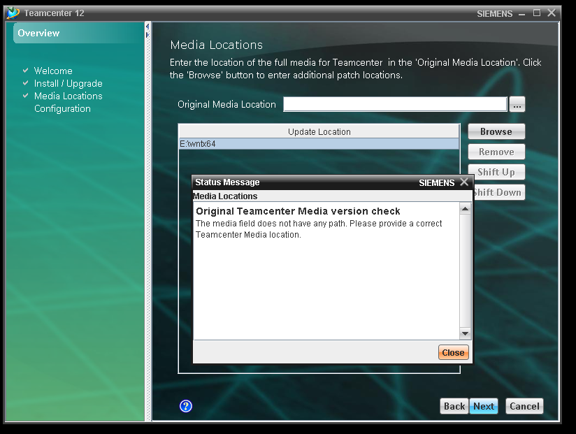 TC 12.2 installation
