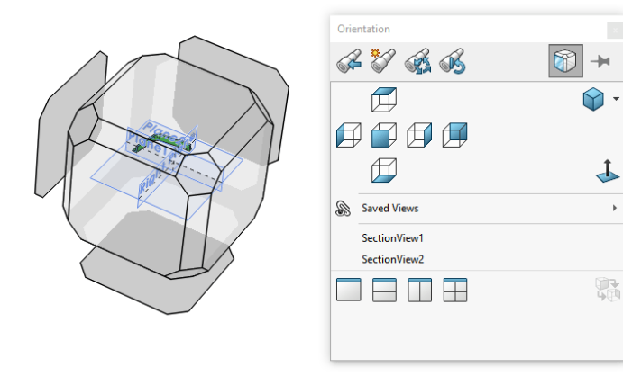 Is there something like the SolidWorks navigation cube?