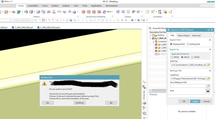 how to export a NX Assembly to Step with assembly structure